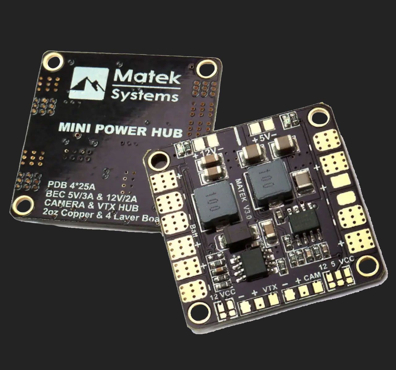 Распределительная плата Matek MINI POWER HUB c бэками на 5V и 12V ...